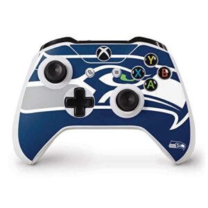 skinit decal gaming skin compatible with xbox one s controller - officially licensed nfl seattle seahawks large logo design