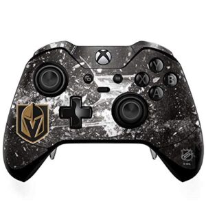 skinit decal gaming skin compatible with xbox one elite controller - officially licensed nhl vegas golden knights frozen design