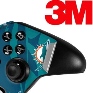 Skinit Decal Gaming Skin compatible with Xbox One Elite Controller - Officially Licensed NFL Miami Dolphins Double Vision Design