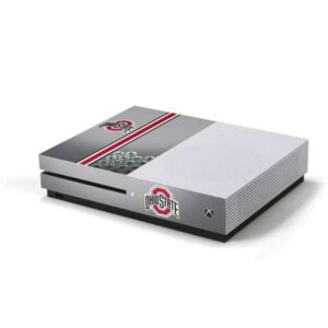 skinit decal gaming skin compatible with xbox one s console - officially licensed ohio state university ohio state university buckeyes design