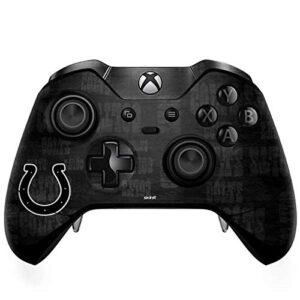 skinit decal gaming skin compatible with xbox one elite controller - officially licensed nfl indianapolis colts black & white design