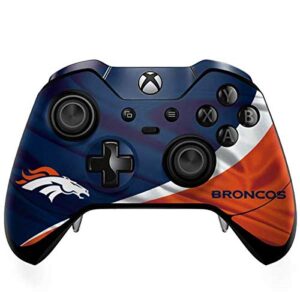 skinit decal gaming skin compatible with xbox one elite controller - officially licensed nfl denver broncos design