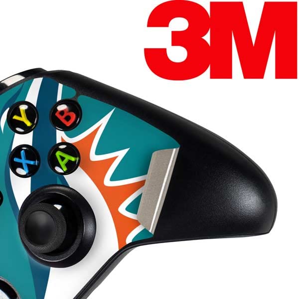 Skinit Decal Gaming Skin compatible with Xbox One Controller - Officially Licensed NFL Miami Dolphins Large Logo Design