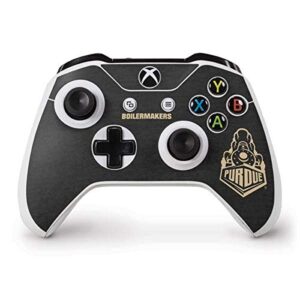 skinit decal gaming skin compatible with xbox one s controller - officially licensed college purdue university signature logo design