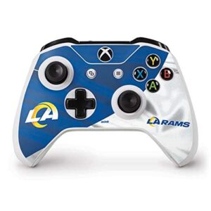 skinit decal gaming skin compatible with xbox one s controller - officially licensed nfl los angeles rams flag design