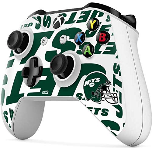 Skinit Decal Gaming Skin Compatible with Xbox One S Controller - Officially Licensed NFL New York Jets - Blast Alternate Design