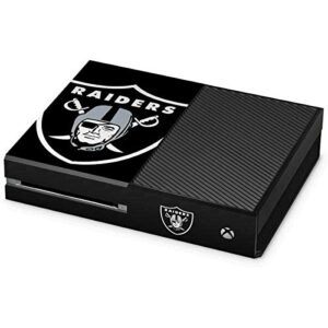 skinit decal gaming skin compatible with xbox one console - officially licensed nfl las vegas raiders large logo design