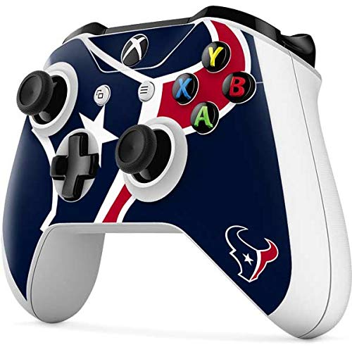 Skinit Decal Gaming Skin Compatible with Xbox One S Controller - Officially Licensed NFL Houston Texans Large Logo Design