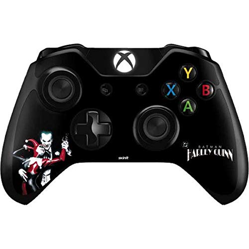 Skinit Decal Gaming Skin compatible with Xbox One Controller - Officially Licensed Warner Bros Harley Quinn and The Joker Design