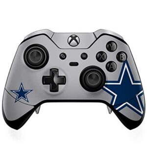 skinit decal gaming skin compatible with xbox one elite controller - officially licensed nfl dallas cowboys retro logo design