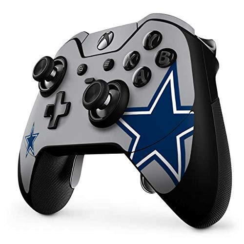 Skinit Decal Gaming Skin compatible with Xbox One Elite Controller - Officially Licensed NFL Dallas Cowboys Retro Logo Design