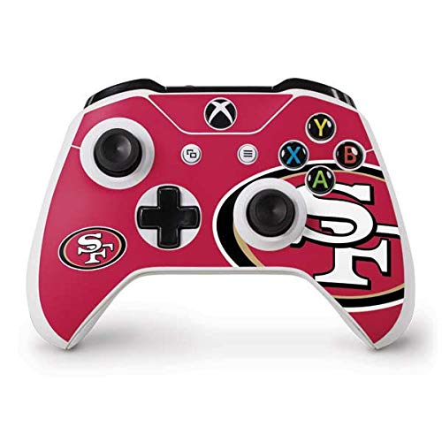 Skinit Decal Gaming Skin compatible with Xbox One S Controller - Officially Licensed NFL San Francisco 49ers Large Logo Design