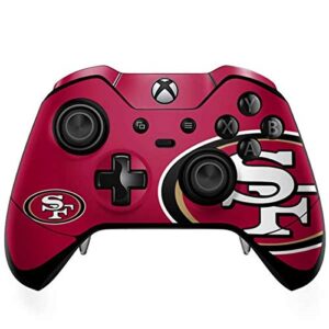 skinit decal gaming skin compatible with xbox one elite controller - officially licensed nfl san francisco 49ers large logo design