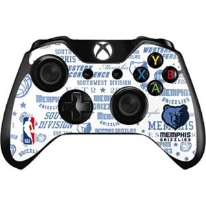 skinit decal gaming skin compatible with xbox one controller - officially licensed nba memphis grizzlies historic blast design