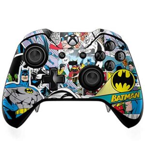 skinit decal gaming skin compatible with xbox one elite controller - officially licensed warner bros batman comic book design