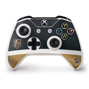 skinit decal gaming skin compatible with xbox one s controller - officially licensed nhl vegas golden knights jersey design