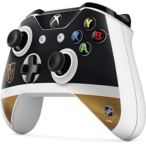 Skinit Decal Gaming Skin compatible with Xbox One S Controller - Officially Licensed NHL Vegas Golden Knights Jersey Design