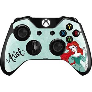 skinit decal gaming skin compatible with xbox one controller - officially licensed disney princess ariel design