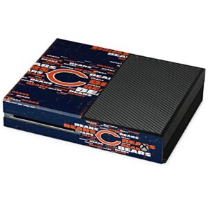 skinit decal gaming skin compatible with xbox one console - officially licensed nfl chicago bears blast design