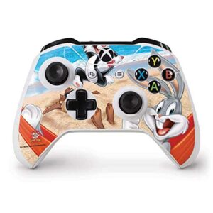 skinit decal gaming skin compatible with xbox one s controller - officially licensed warner bros looney tunes beach design