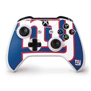 skinit decal gaming skin compatible with xbox one s controller - officially licensed nfl new york giants large logo design