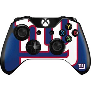 skinit decal gaming skin compatible with xbox one controller - officially licensed nfl new york giants large logo design