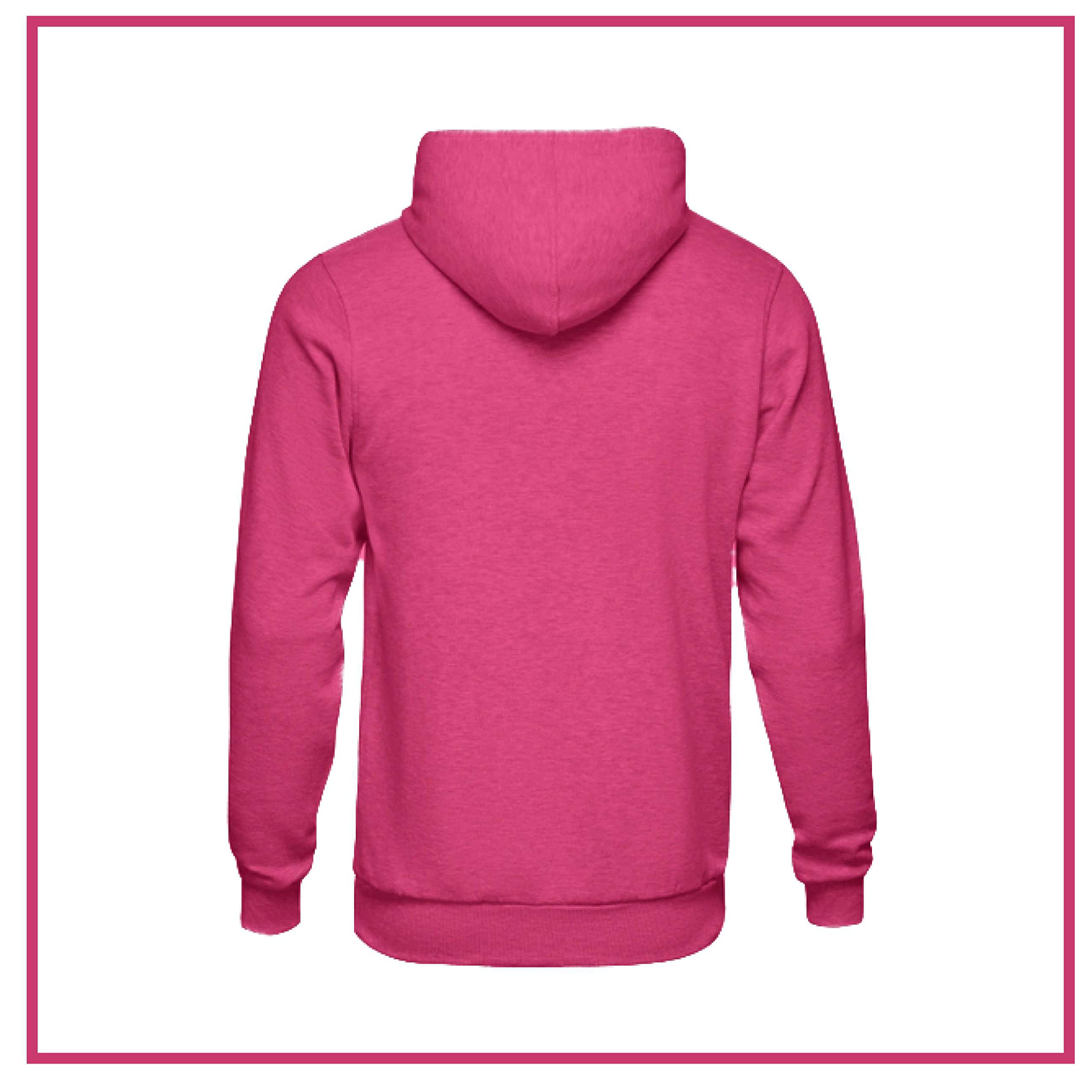 Tee Hunt Pink Ribbon Distressed Flag Hoodie Breast Cancer Awareness Sweatshirt Hot Pink Large