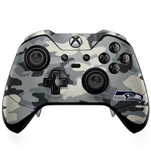 skinit decal gaming skin compatible with xbox one elite controller - officially licensed nfl seattle seahawks camo design