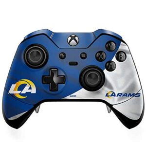 skinit decal gaming skin compatible with xbox one elite controller - officially licensed nfl los angeles rams flag design