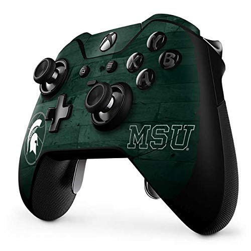 Skinit Decal Gaming Skin compatible with Xbox One Elite Controller - Officially Licensed College Michigan State Basketball Courtside Design