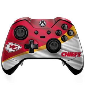 skinit decal gaming skin compatible with xbox one elite controller - officially licensed nfl kansas city chiefs design