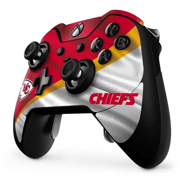 Skinit Decal Gaming Skin compatible with Xbox One Elite Controller - Officially Licensed NFL Kansas City Chiefs Design