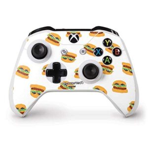 skinit decal gaming skin compatible with xbox one s controller - officially licensed bouffants and broken hearts cute burgers design