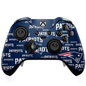 skinit decal gaming skin compatible with xbox one elite controller - officially licensed nfl new england patriots blast design