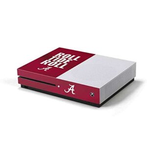 skinit decal gaming skin compatible with xbox one s console - officially licensed college alabama roll tide roll design