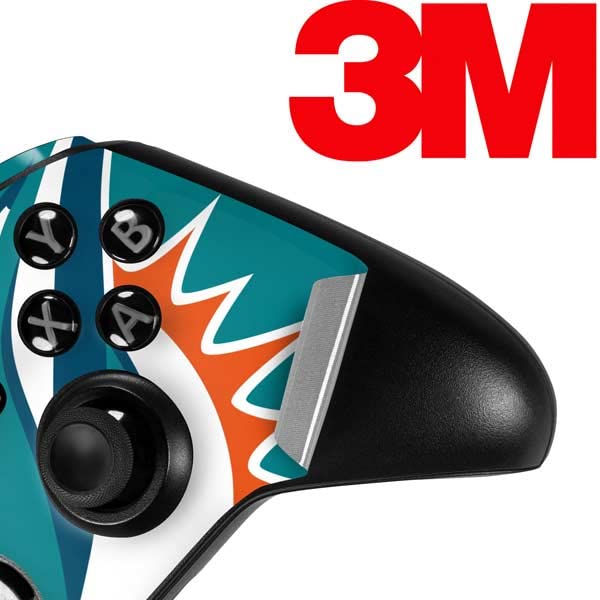 Skinit Decal Gaming Skin compatible with Xbox One Elite Controller - Officially Licensed NFL Miami Dolphins Large Logo Design