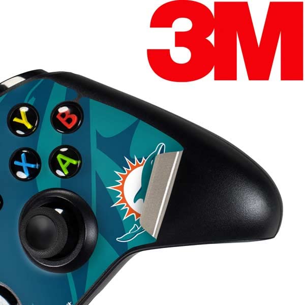 Skinit Decal Gaming Skin compatible with Xbox One Controller - Officially Licensed NFL Miami Dolphins Double Vision Design