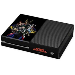 skinit decal gaming skin compatible with xbox one console - officially licensed funimation my hero academia main poster design