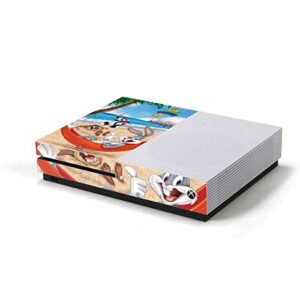 skinit decal gaming skin for xbox one s console - officially licensed warner bros looney tunes beach design