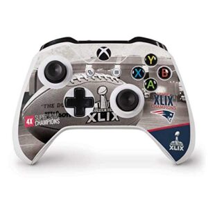 skinit decal gaming skin compatible with xbox one s controller - officially licensed nfl patriots super bowl xlix champs design