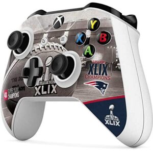 Skinit Decal Gaming Skin compatible with Xbox One S Controller - Officially Licensed NFL Patriots Super Bowl XLIX Champs Design