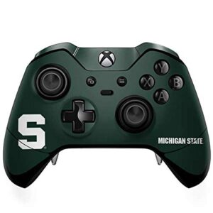 skinit decal gaming skin compatible with xbox one elite controller - officially licensed college michigan state university spartans s design