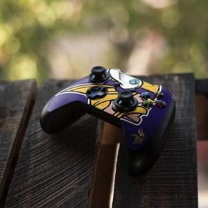 Skinit Decal Gaming Skin compatible with Xbox One Elite Controller - Officially Licensed NFL Minnesota Vikings Retro Logo Design