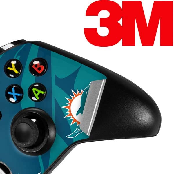 Skinit Decal Gaming Skin compatible with Xbox One S Controller - Officially Licensed NFL Miami Dolphins Double Vision Design