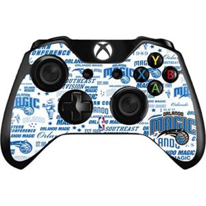 skinit decal gaming skin compatible with xbox one controller - officially licensed nba orlando magic historic blast design