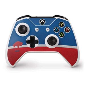 skinit decal gaming skin compatible with xbox one s controller - officially licensed nfl buffalo bills vintage design