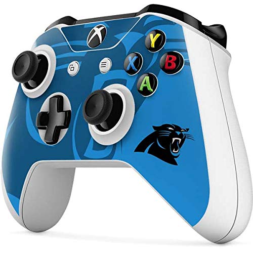 Skinit Decal Gaming Skin compatible with Xbox One S Controller - Officially Licensed NFL Carolina Panthers Double Vision Design