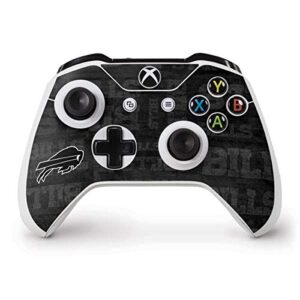 skinit decal gaming skin compatible with xbox one s controller - officially licensed nfl buffalo bills black & white design