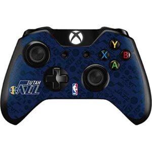 skinit decal gaming skin compatible with xbox one controller - officially licensed nba utah jazz blast design