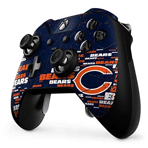 Skinit Decal Gaming Skin Compatible with Xbox One Elite Controller - Officially Licensed NFL Chicago Bears Blast Design